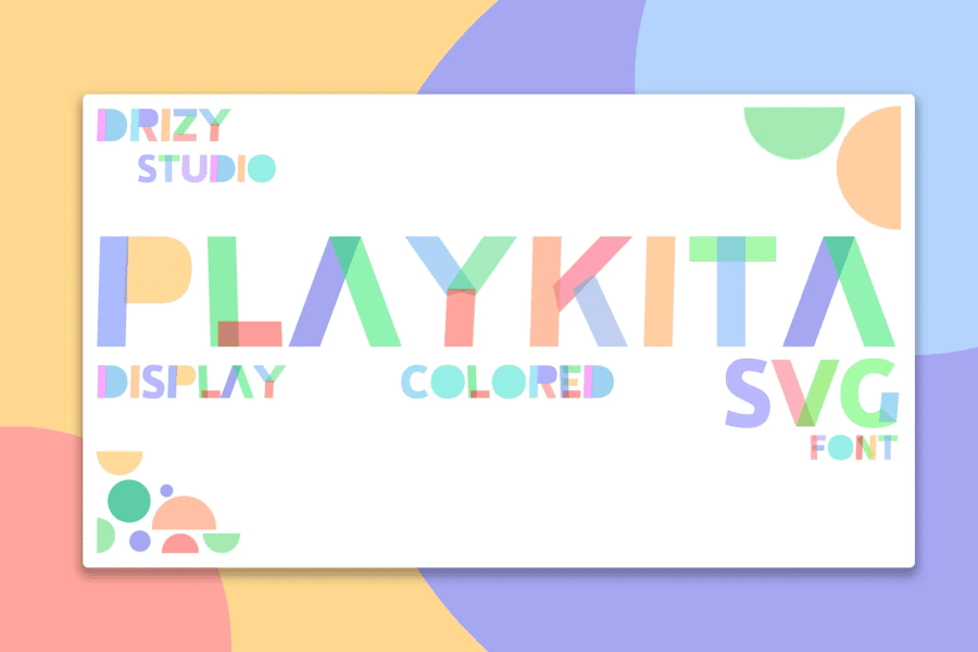 2 Free Color, Kids, Svg Fonts · 1001 Fonts