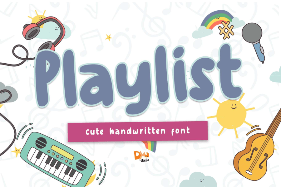 Playlist Regular Font · 1001 Fonts