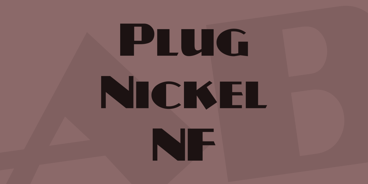Plug Nickel NF Font · 1001 Fonts