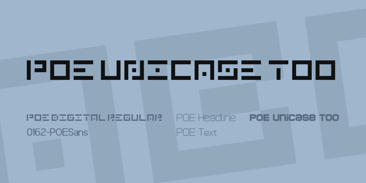 POE Unicase Too Font Family · 1001 Fonts