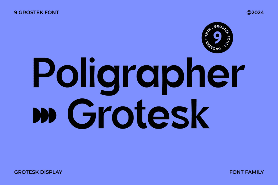 poligrapher grotesk Font Family · 1001 Fonts