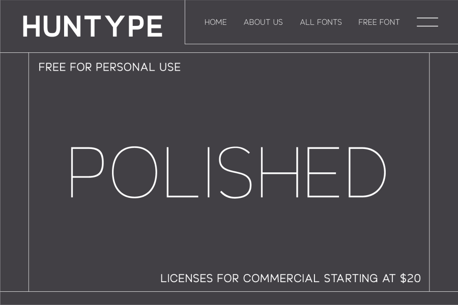 Polished Font Family · 1001 Fonts