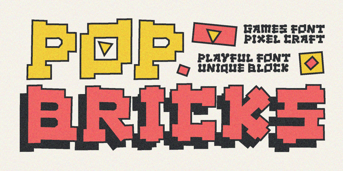 Pop Bricks Font Family · 1001 Fonts