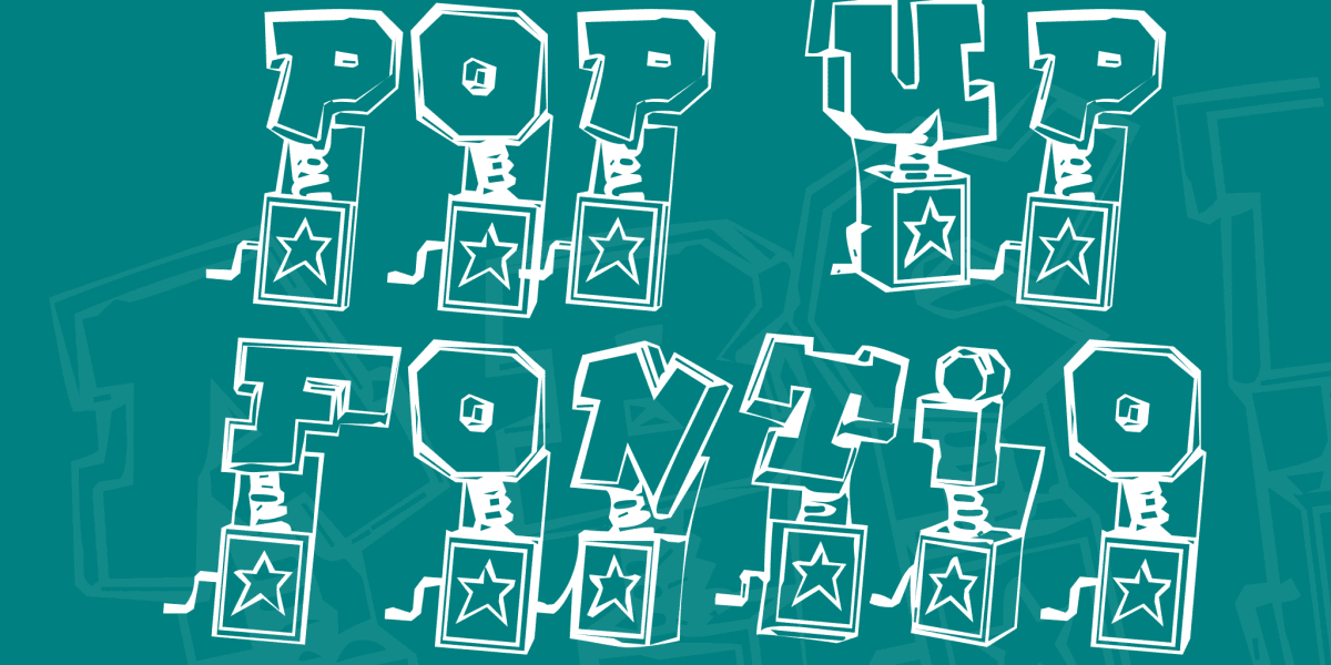Pop Up Fontio Font · 1001 Fonts