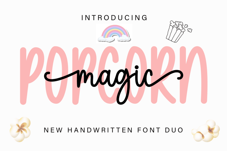 Popcorn Font · 1001 Fonts