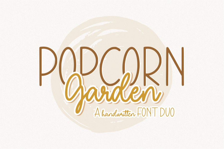 Popcorn Garden Font Family · 1001 Fonts