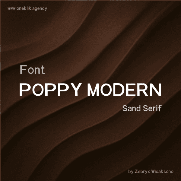 Poppy Modern Font · 1001 Fonts
