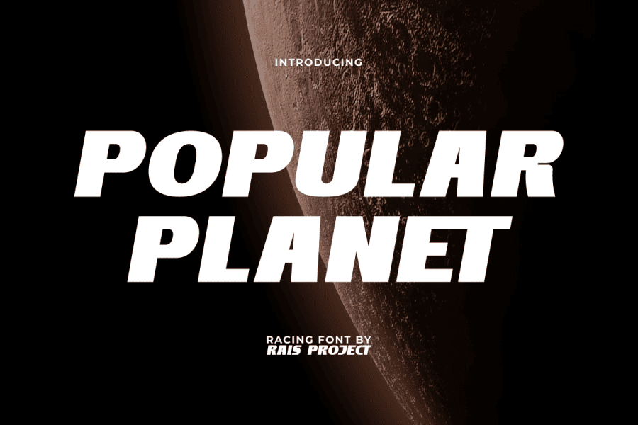 Popular Planet Demo Font · 1001 Fonts