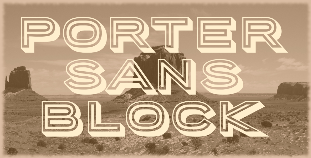Porter Sans Block Font · 1001 Fonts
