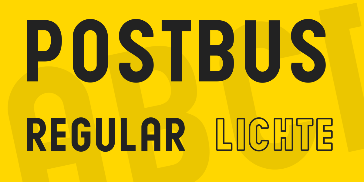 PostBus Font Family · 1001 Fonts