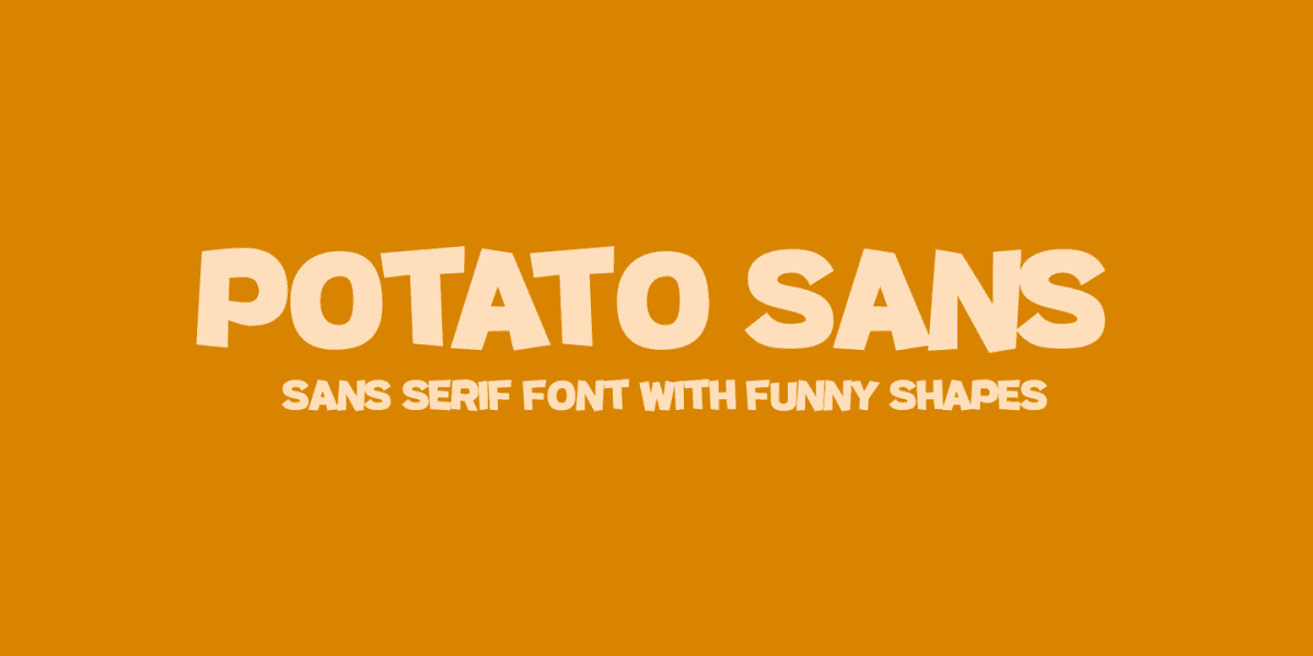 Potato sans Font Family · 1001 Fonts