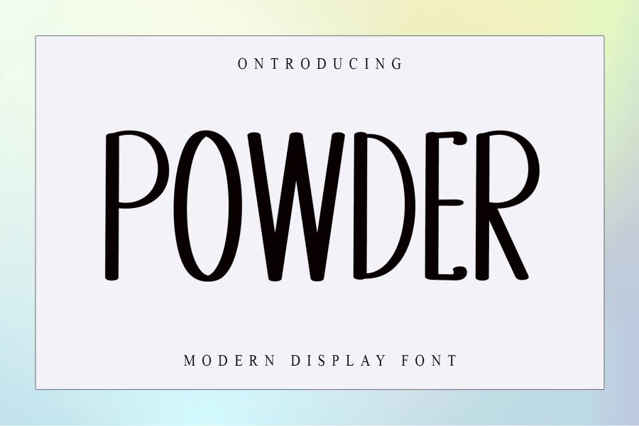 POWDER Font · 1001 Fonts
