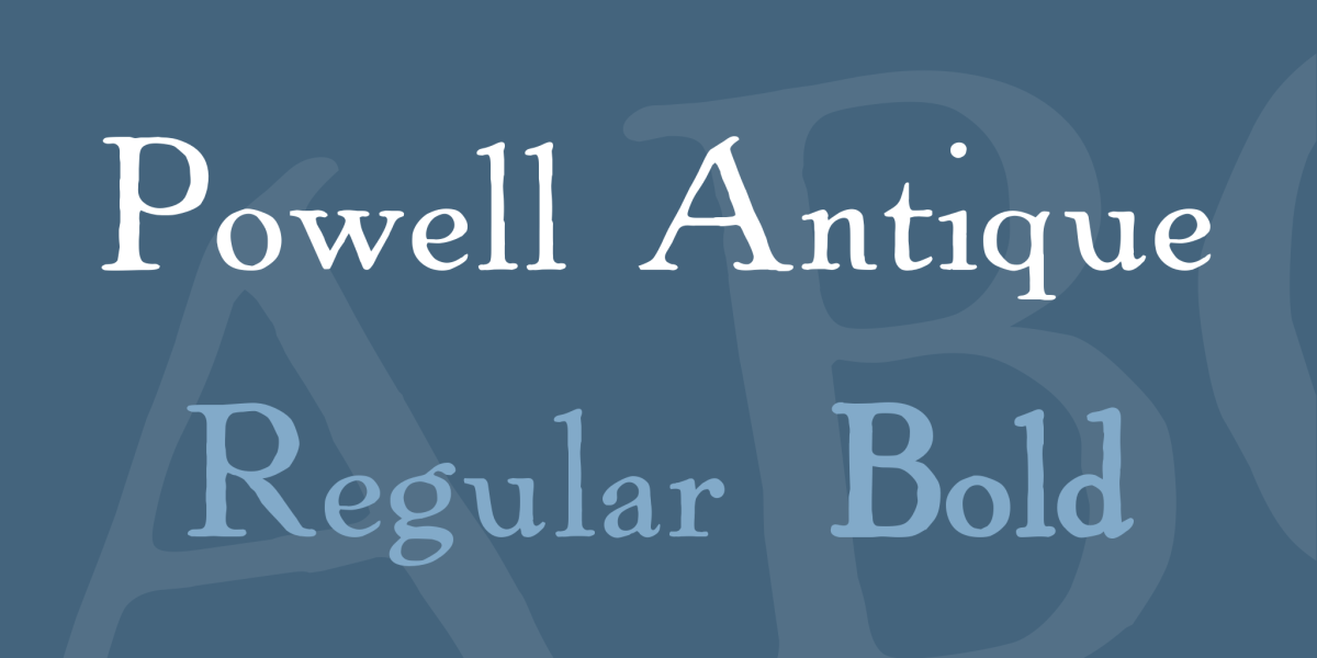 Powell Antique Font Family · 1001 Fonts