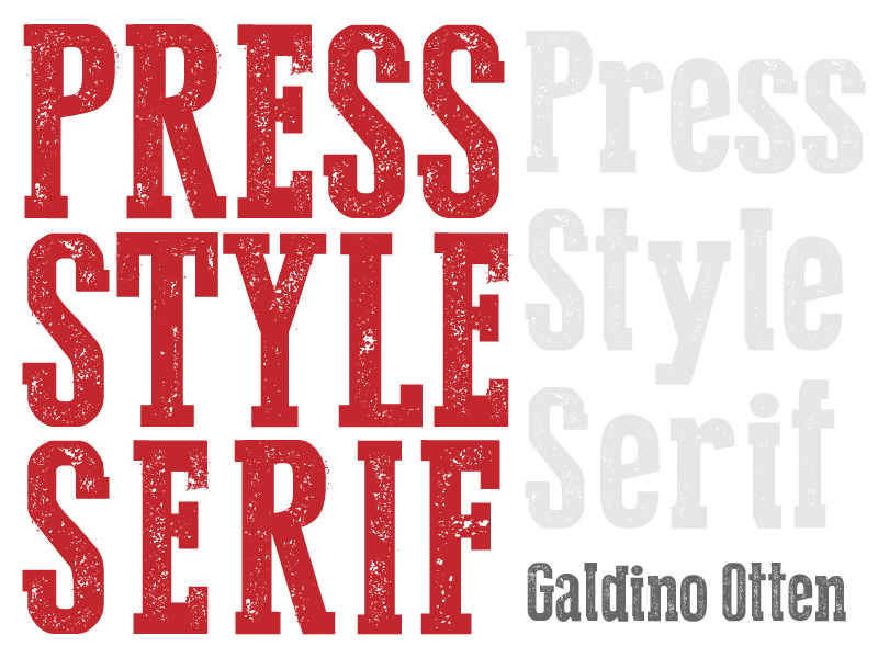 Press Style Serif Font · 1001 Fonts