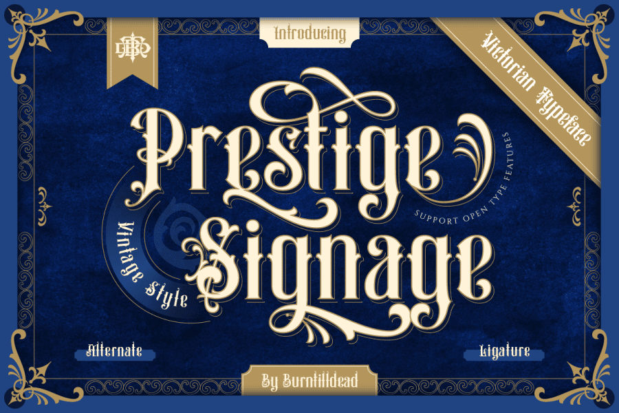 Prestige Signage Font · 1001 Fonts