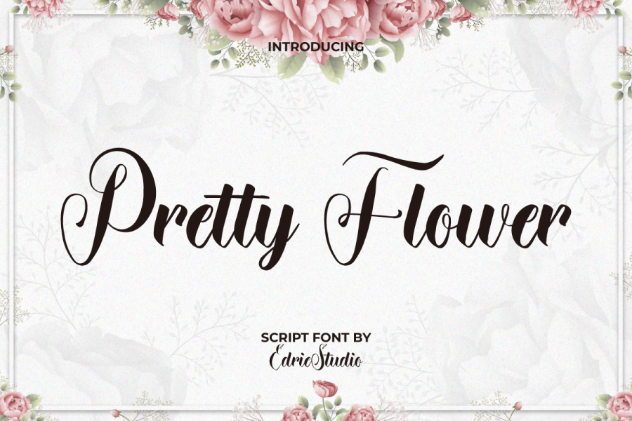 Pretty Flower Demo Font · 1001 Fonts