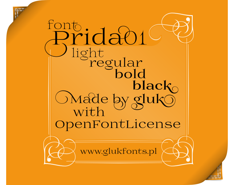 Prida01 Font Family · 1001 Fonts