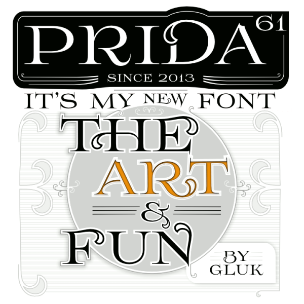 Prida61 Font · 1001 Fonts