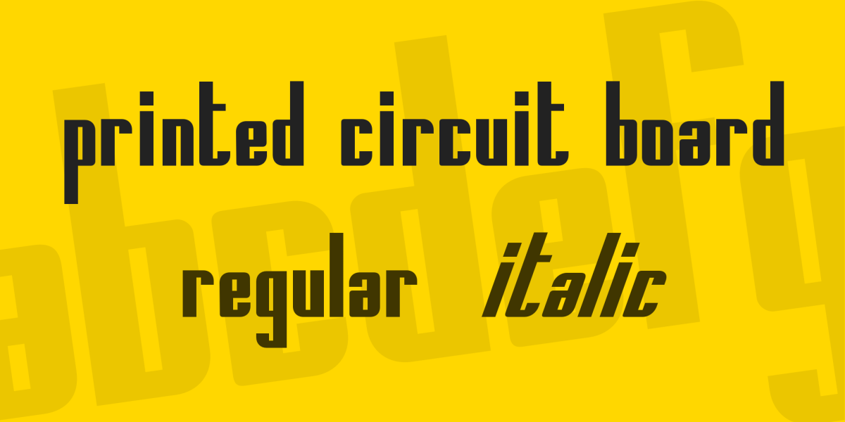 13 Free Circuit-board Fonts · 1001 Fonts