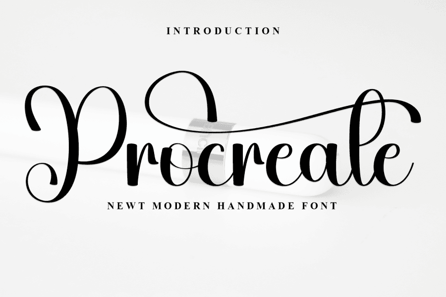 Procreate History Font · 1001 Fonts