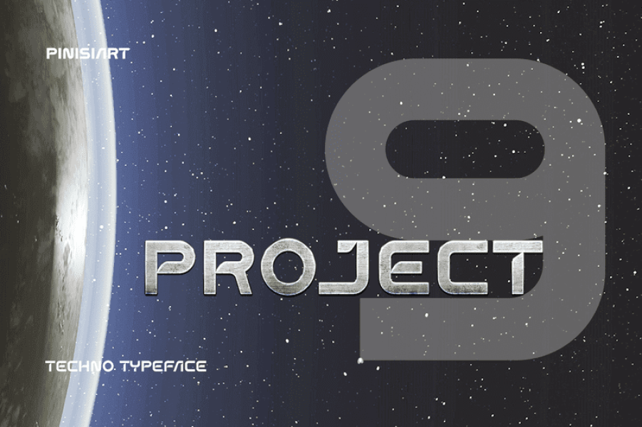 Project-9 Font · 1001 Fonts