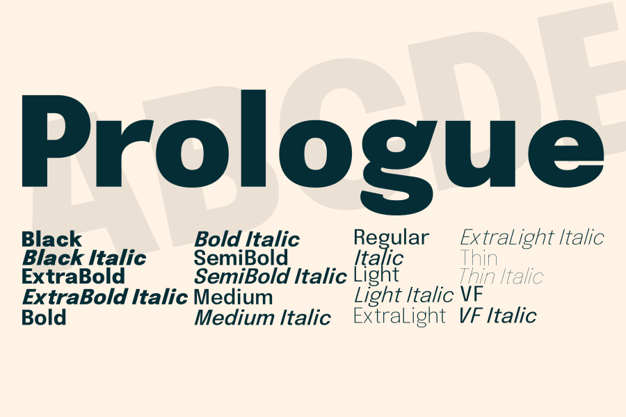 Prologue Font Family · 1001 Fonts