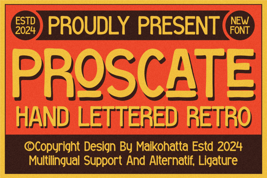PROSCATE Font · 1001 Fonts