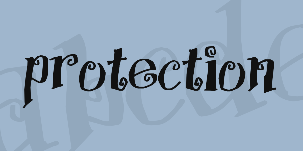 Protection Font · 1001 Fonts