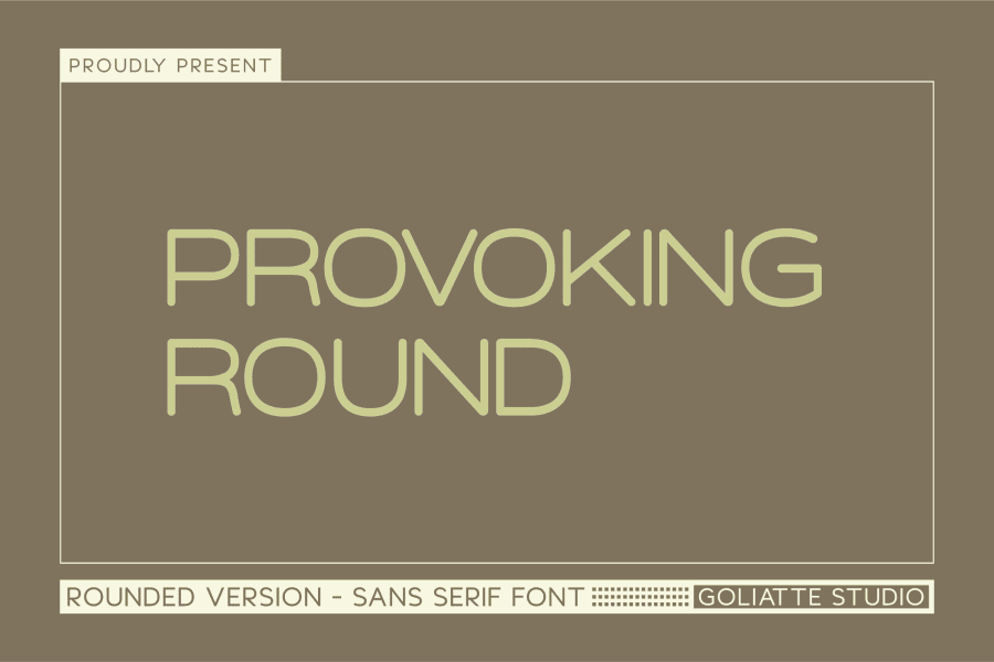 Provoking Round Font · 1001 Fonts