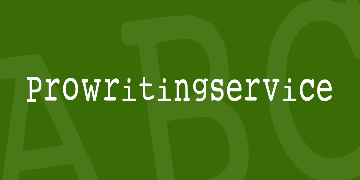 Prowritingservice Font · 1001 Fonts
