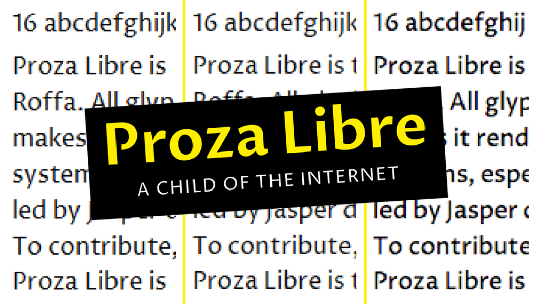 Proza Libre Font Family · 1001 Fonts