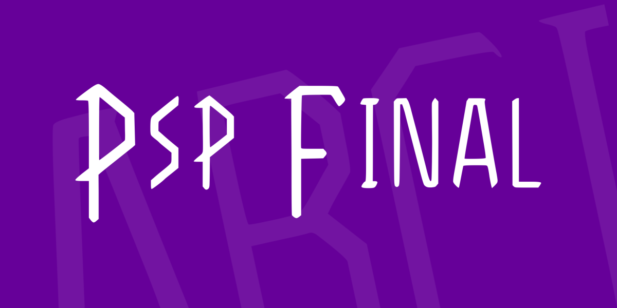 Psp Final Font · 1001 Fonts