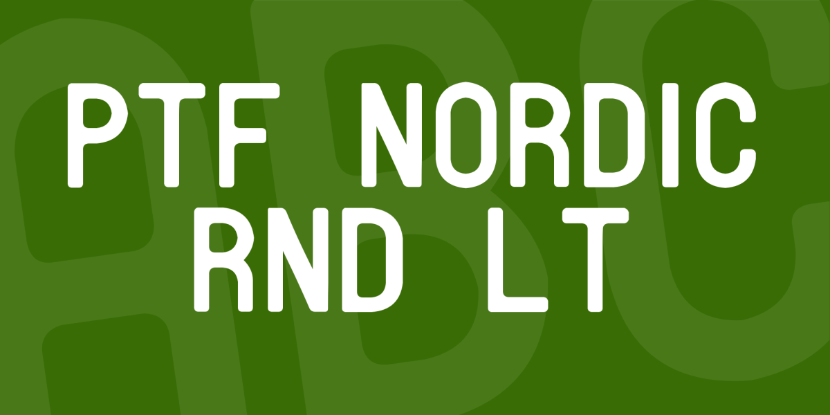PTF NORDIC Rnd Lt Font · 1001 Fonts