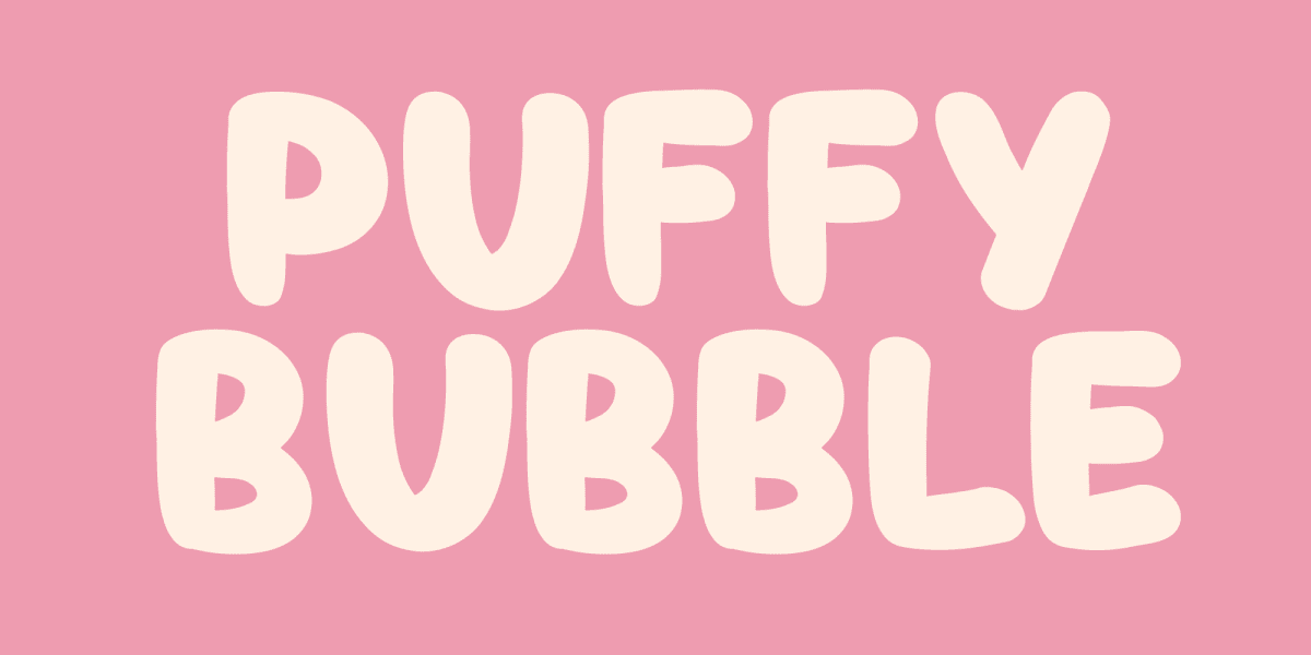 Puffy Font · 1001 Fonts