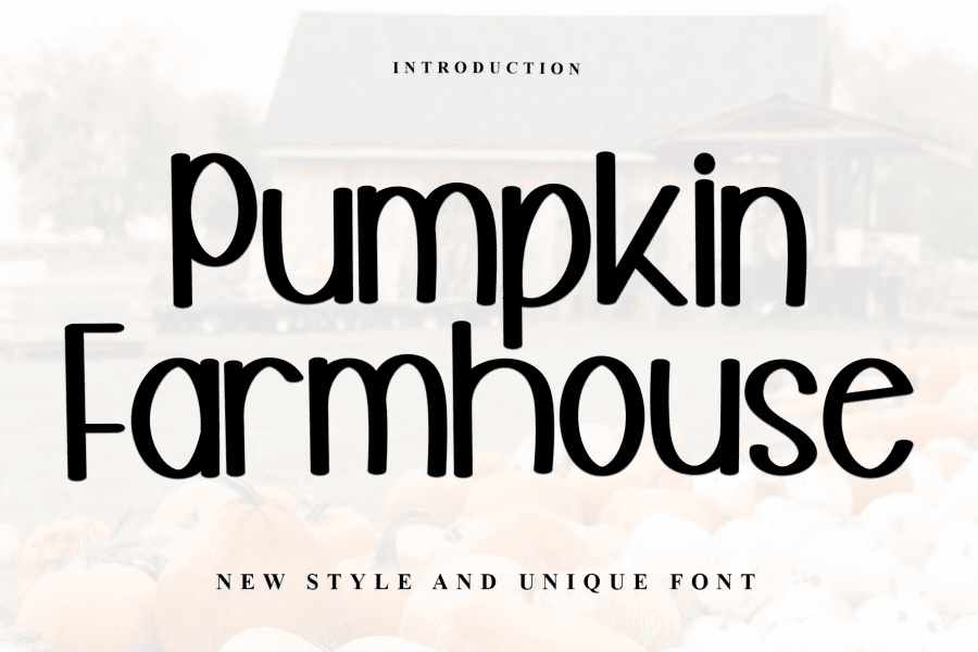 Pumpkin Farmhouse Font · 1001 Fonts