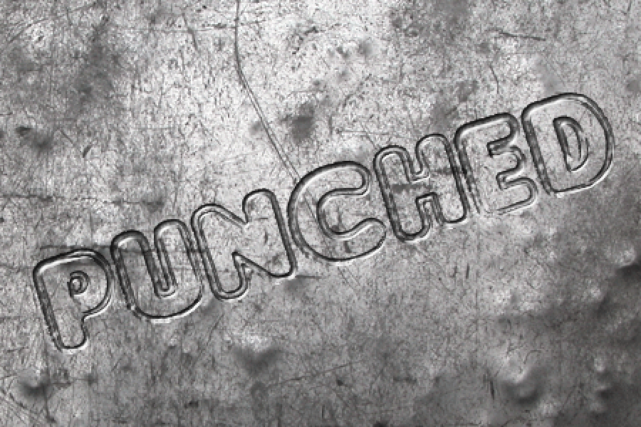 Punched Font · 1001 Fonts