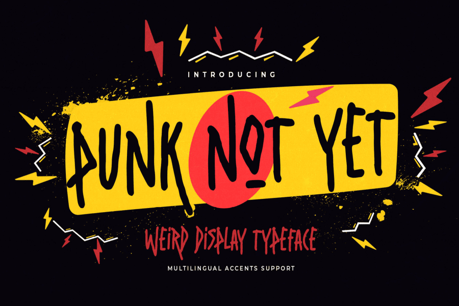 Punk Not Yet Font · 1001 Fonts