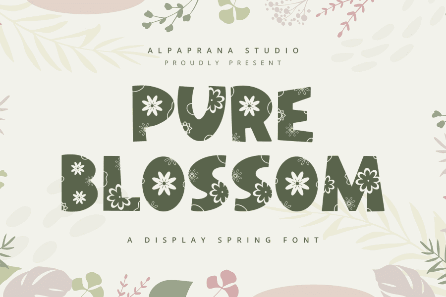 22 Free Flower, Mixed Case, Spring Fonts · 1001 Fonts
