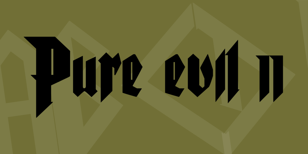 50 Free Sinister Fonts · 1001 Fonts