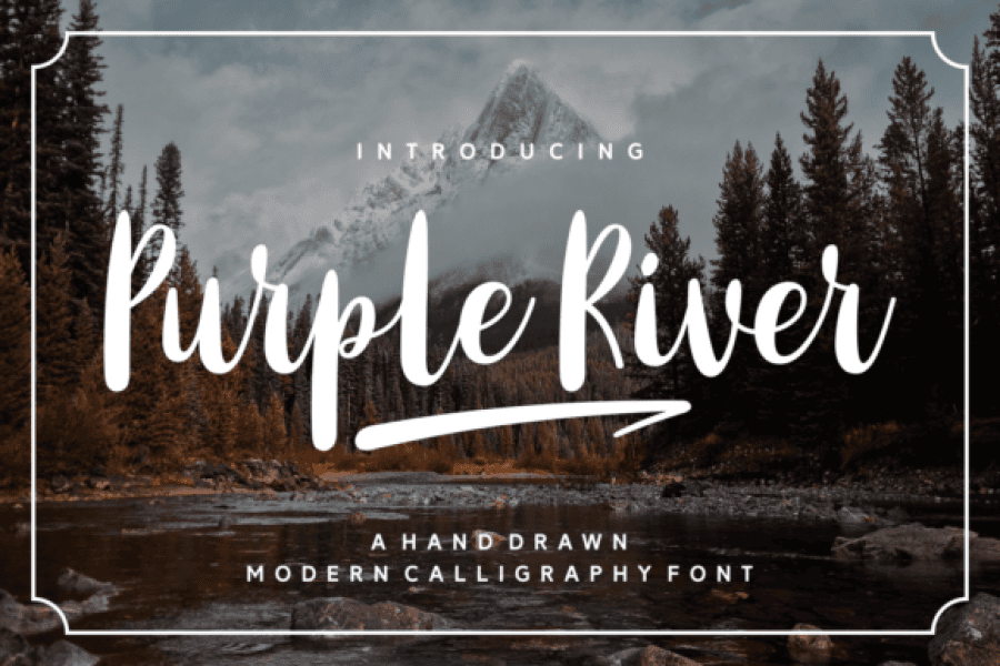 Purple River Font · 1001 Fonts