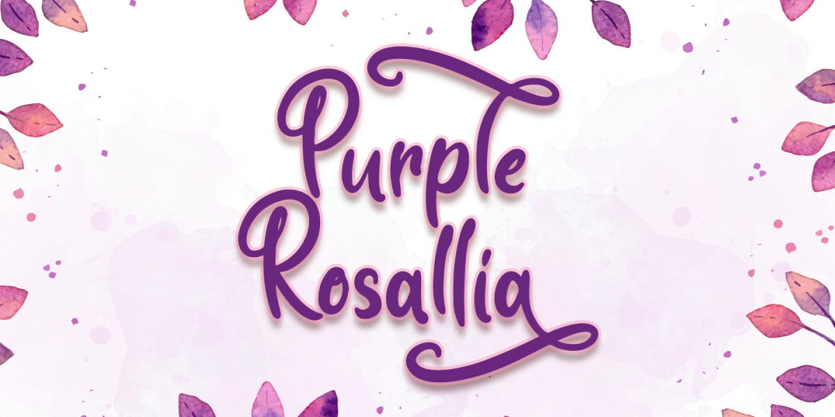 Purple Rosallia - Personal Use Font · 1001 Fonts
