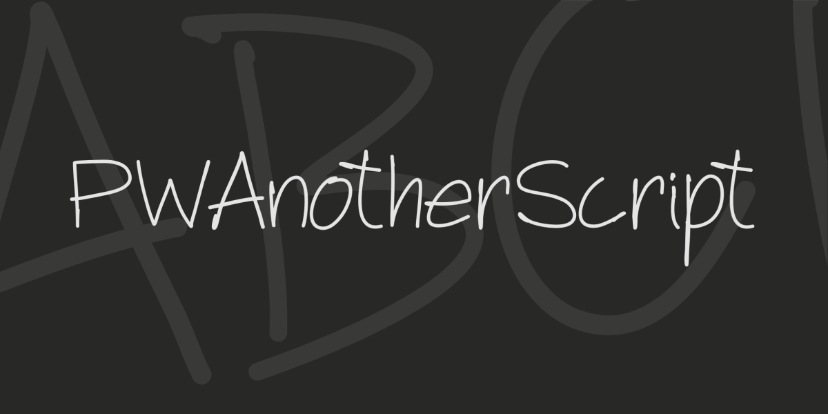 PWAnotherScript Font · 1001 Fonts