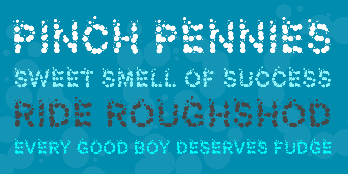 PW Bubbles Font · 1001 Fonts