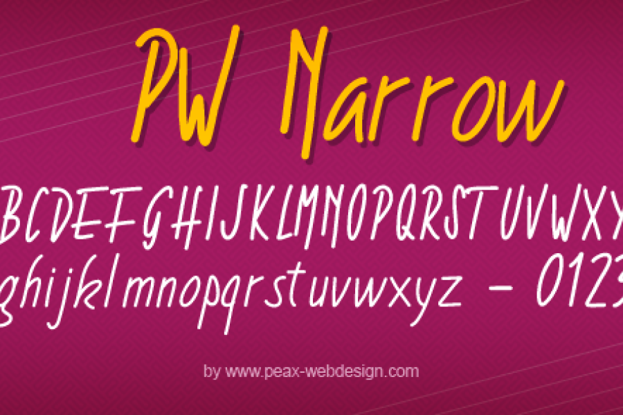 PWNarrow Font · 1001 Fonts