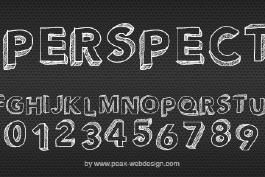 PWPerspective Font · 1001 Fonts