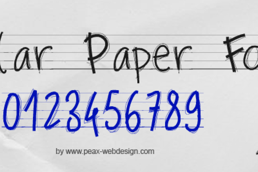 PW Scolar Paper Font · 1001 Fonts
