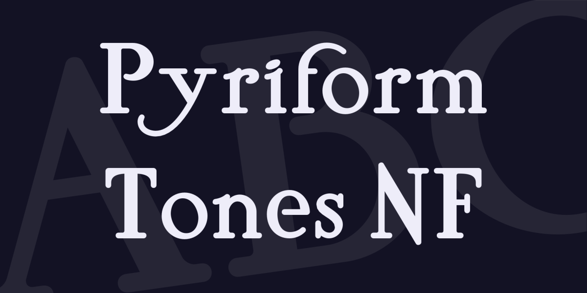 Pyriform Tones NF Font · 1001 Fonts