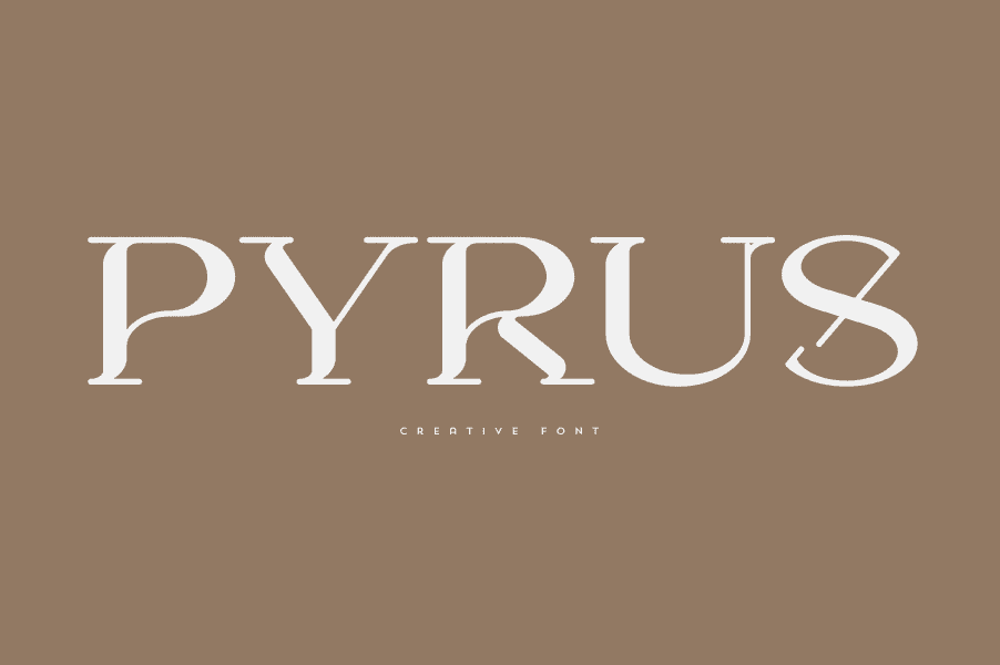 Pyrus Font · 1001 Fonts