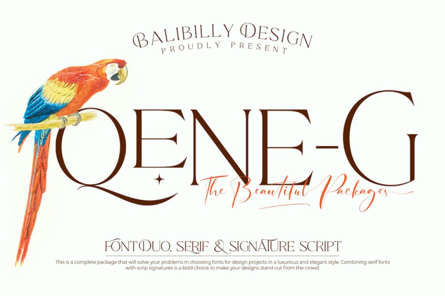Qene-G Font Family · 1001 Fonts