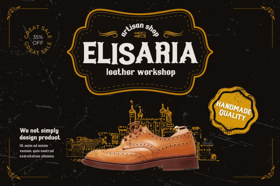 3 Free Label Shapes, Mixed Case Fonts · 1001 Fonts